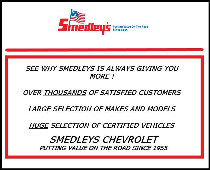 Smedley's Chevrolet Sales, Inc. - Chevrolet, Service Center, Used Car ...